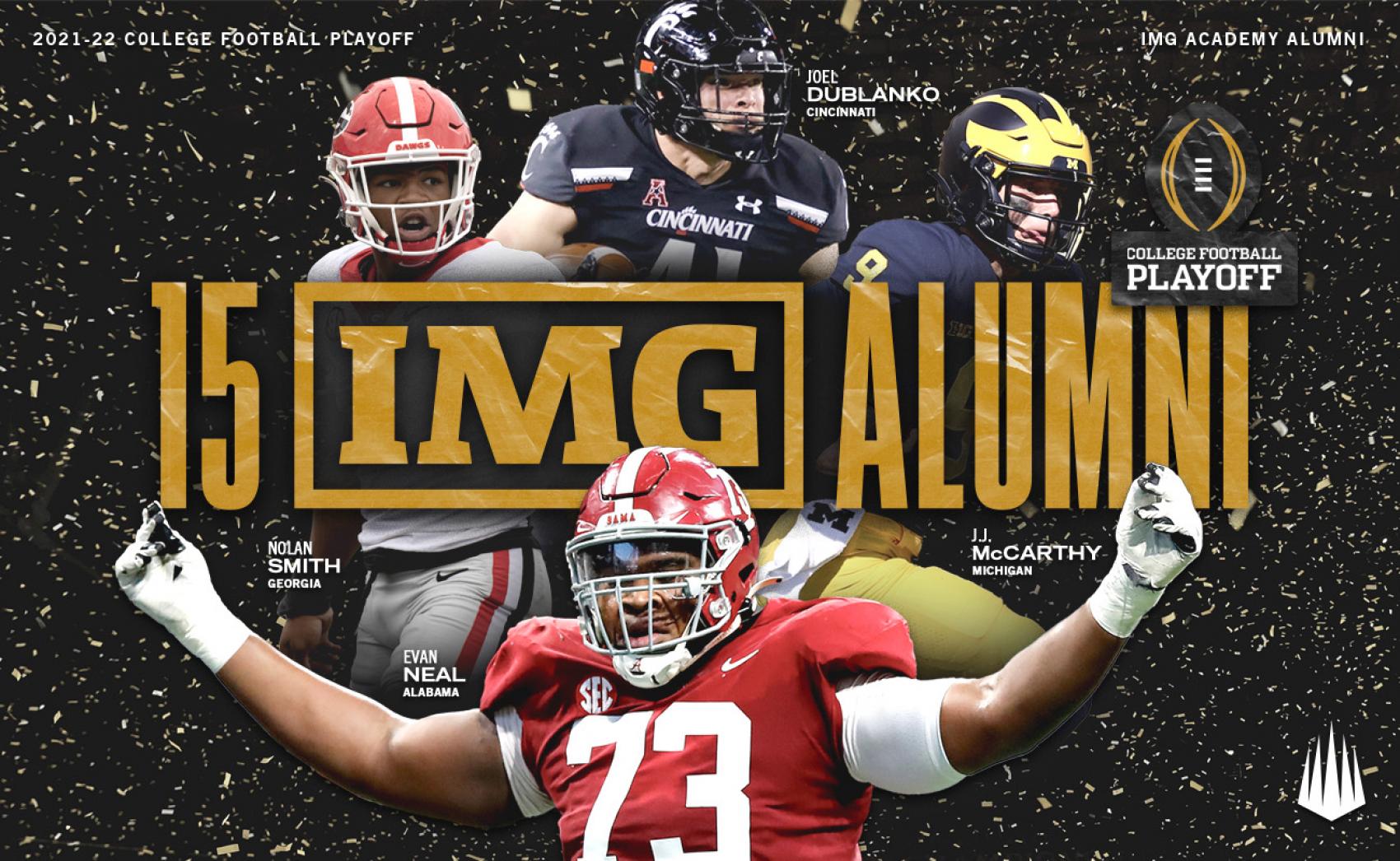 15 IMG Academy Football Alumni Listed on Rosters for 2021 2022 College Football Playoff Semifinals IMG Academy
